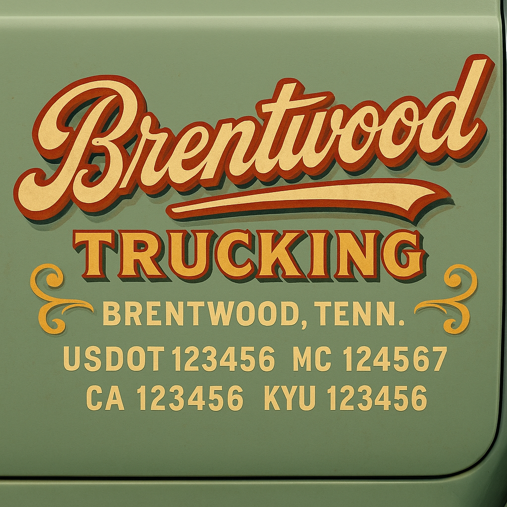 Professionally Designed Truck Door Decal Sticker Label Signs For US DO ...