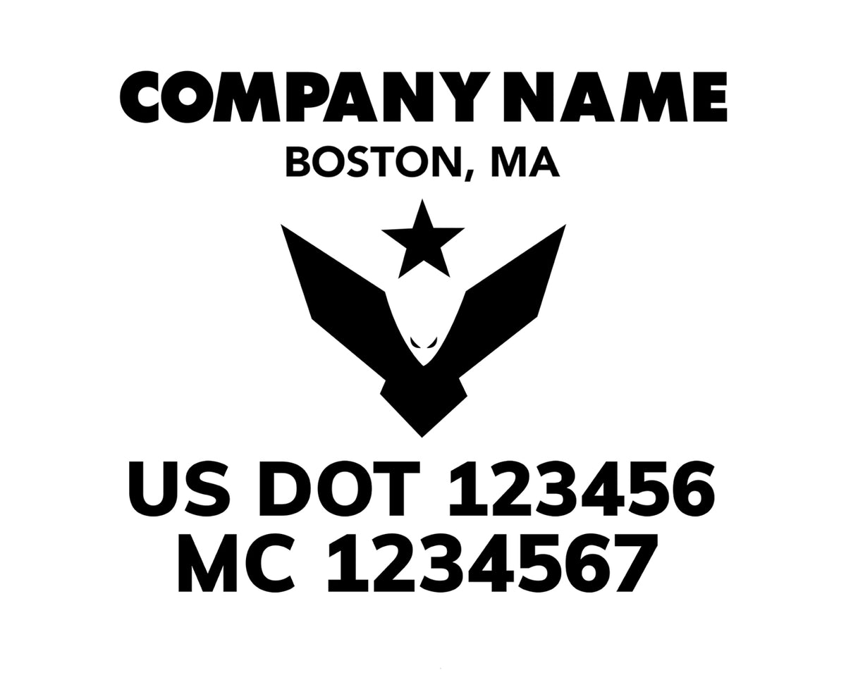 Semi Truck Door Lettering (USDOT Lettering) – FMCSA Decals