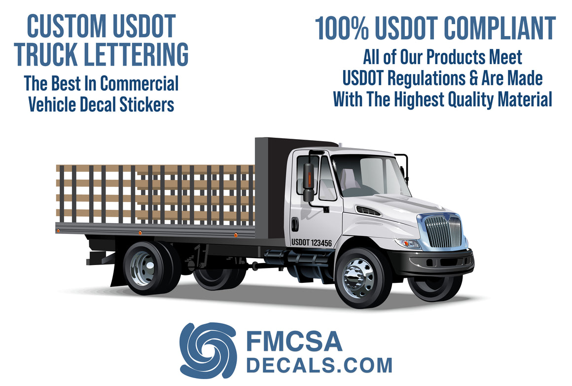 Custom US DOT & FMCSA Regulation Decals & Stickers for Business – FMCSA ...
