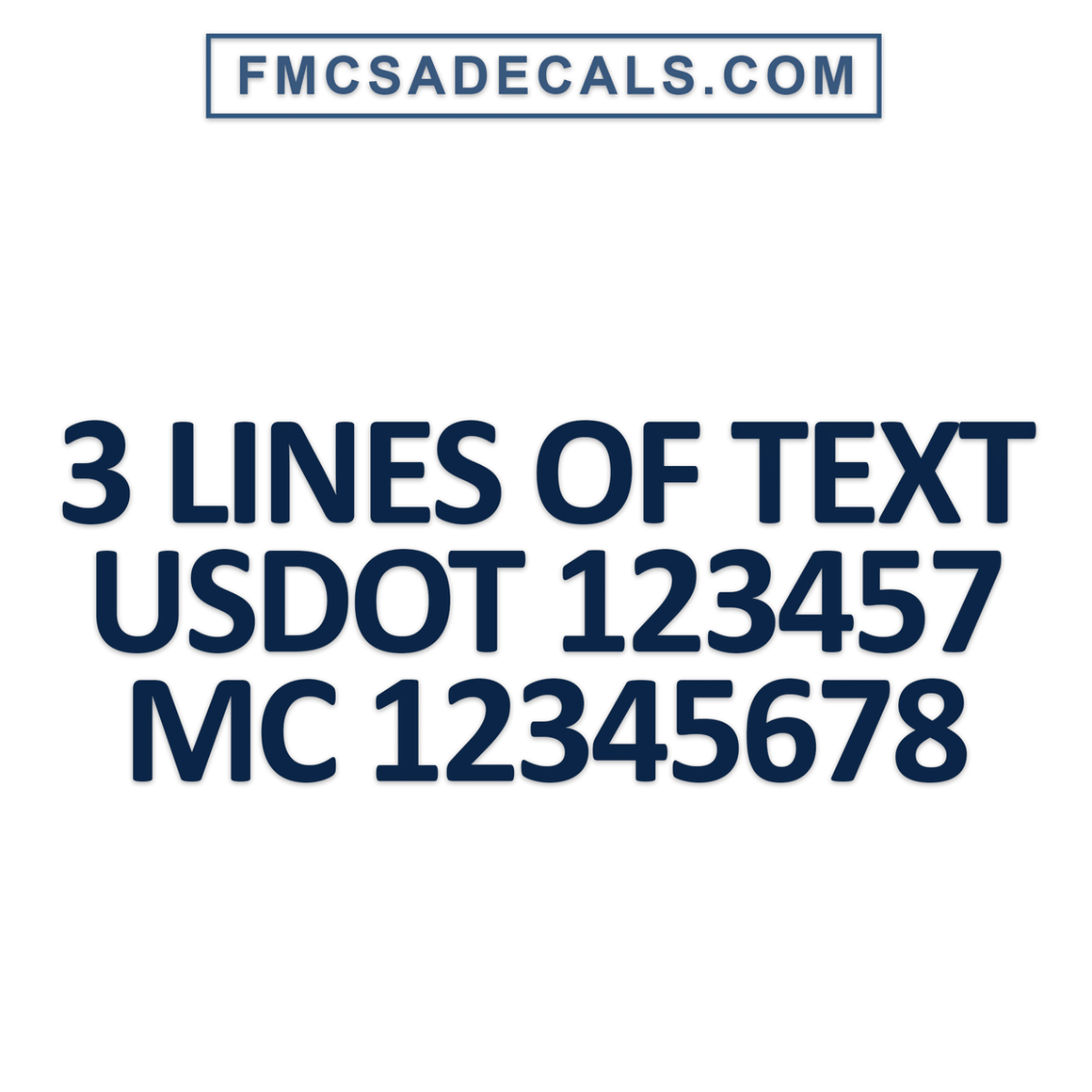 Custom US DOT & FMCSA Regulation Decals & Stickers for Business – FMCSA ...
