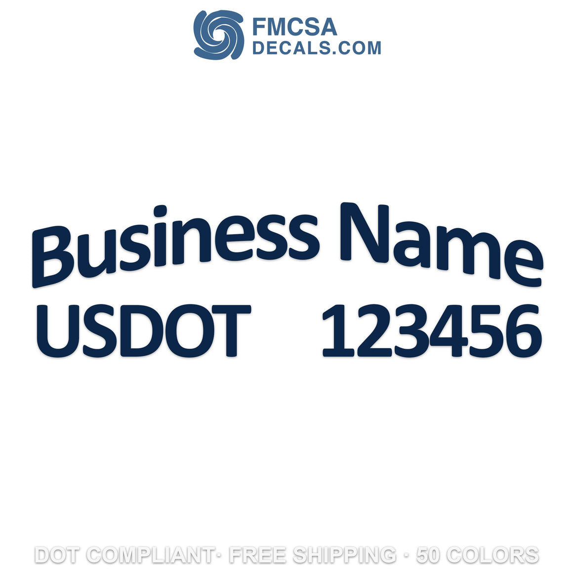 Custom US DOT & FMCSA Regulation Decals & Stickers for Business – FMCSA ...